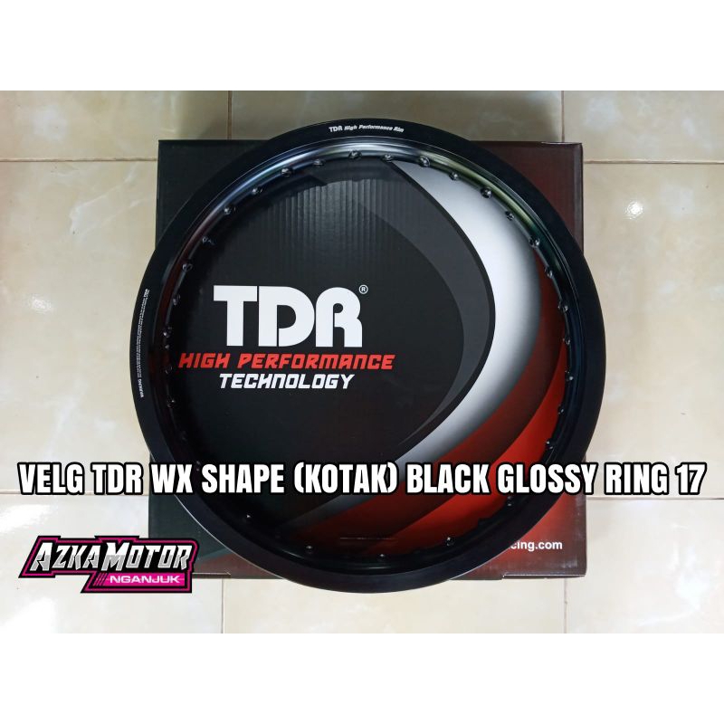 Jual Velg TDR WX shape ring 17 ukuran 140 160 185 215 Black Hitam ...