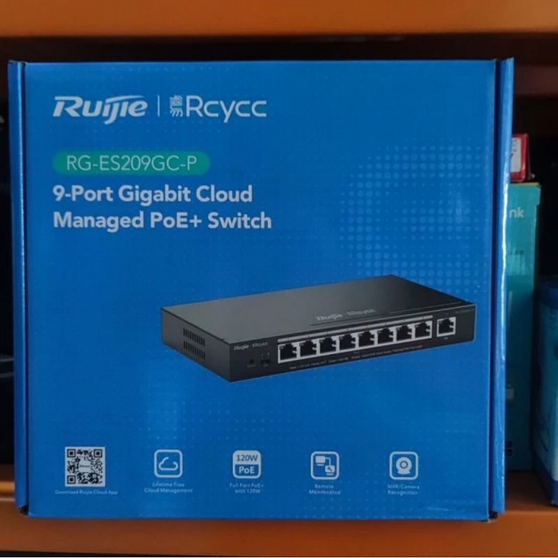 Jual Ruijie Reyee RG-ES209GC-P 9Port Gigabit Smart Cloud Managed PoE ...