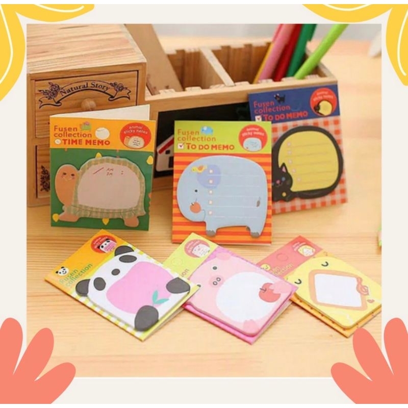 Jual sticky notes lucu/sticky notes aesthetic/sticky note/memo/sticky ...