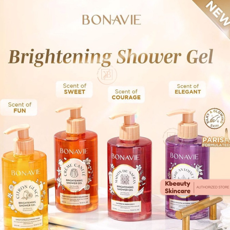 Jual Bonavie Brightening Shower Gel 250ml | Shopee Indonesia