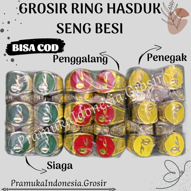 Jual [ISI 100 PCS] RING HASDUK SENG BESI SIAGA PENGGALANG PENEGAK ...