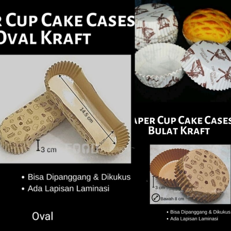 Jual 50pc Brown Paper cup case Roti bulat 8cm dan 9cm | Shopee Indonesia