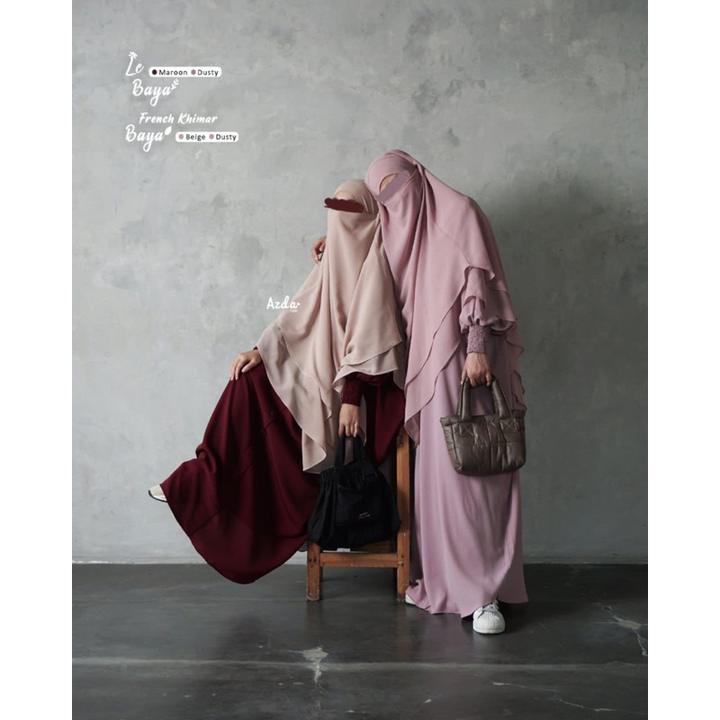 Jual Le baya by azda | abaya wolfis premium | Gamis abaya jumbo ...