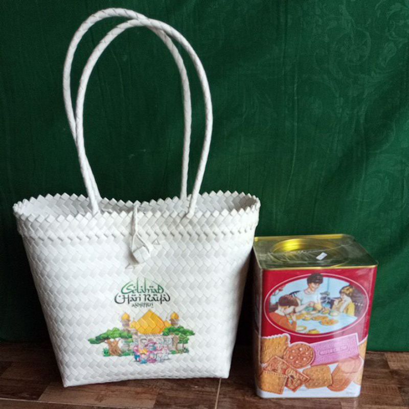Jual tas anyaman premium, tas idul fitri , tas hampers besar | Shopee ...