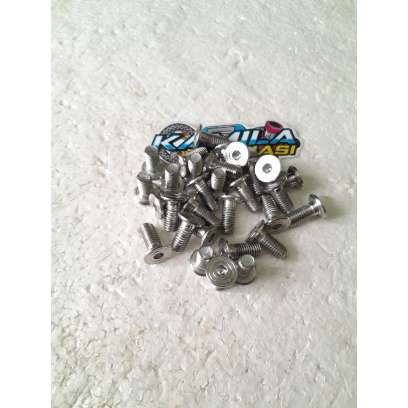 Jual BAUT BAOT PIRINGAN Stanlis Stainless Baut Piringan Drat 12 Stainless 2cm | Shopee Indonesia