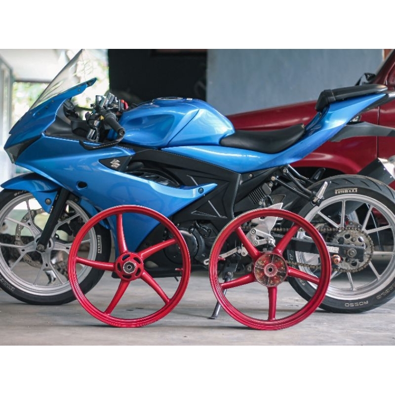 Jual VELG RCB SP522 GSX R150 REPAINT MERAH MARUN | Shopee Indonesia