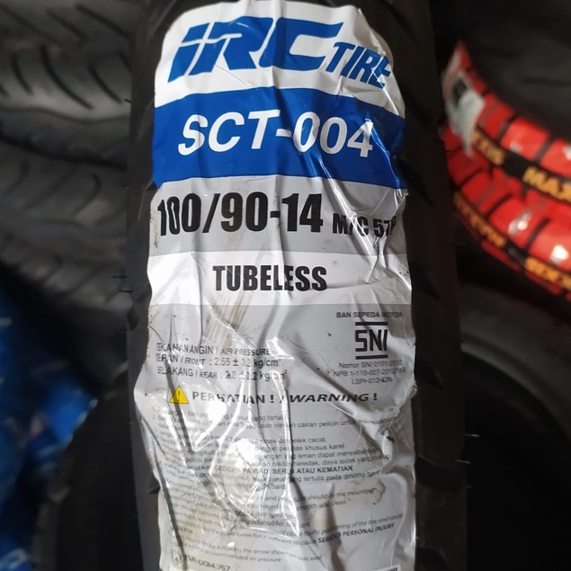 Jual IRC SCT 004 100 90 Ring 14 Tubeless Free Pentil untuk Motor Honda PCX Honda Vario 150 ...