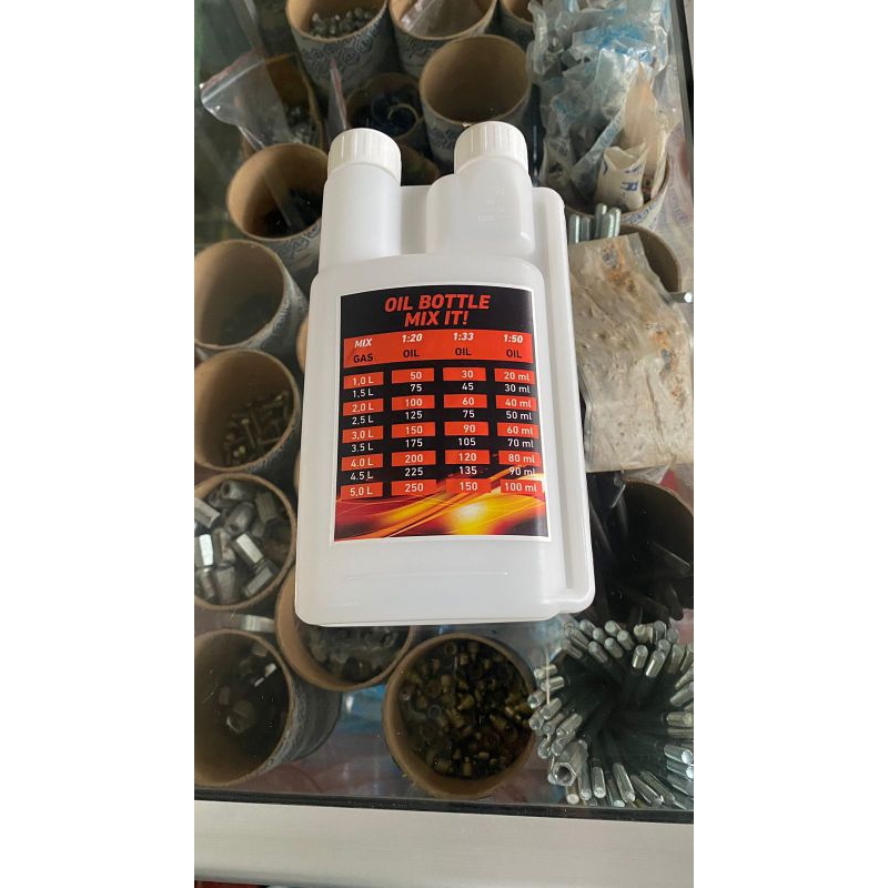 Jual botol oli samping 2t 1liter bahan bagus kuat simple | Shopee Indonesia