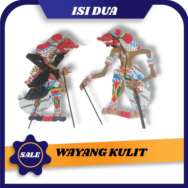 Jual DURNO DAN SENGKUNI SEPASANG TOKOH WAYANG KULIT WAYANG BAHAN KERTAS ...