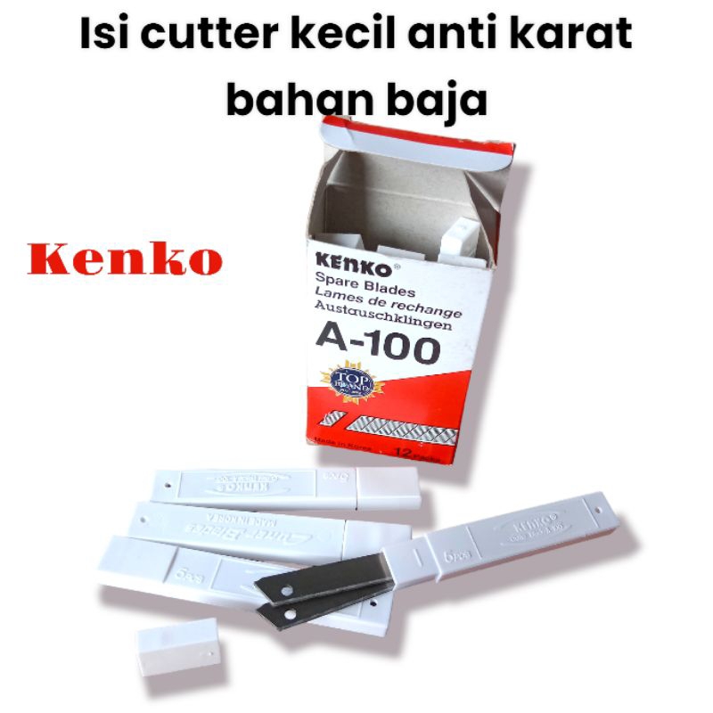 Jual Isi cutter Kenko A-100 1 pak /1tabung plastik kecil isi 5pcs ...