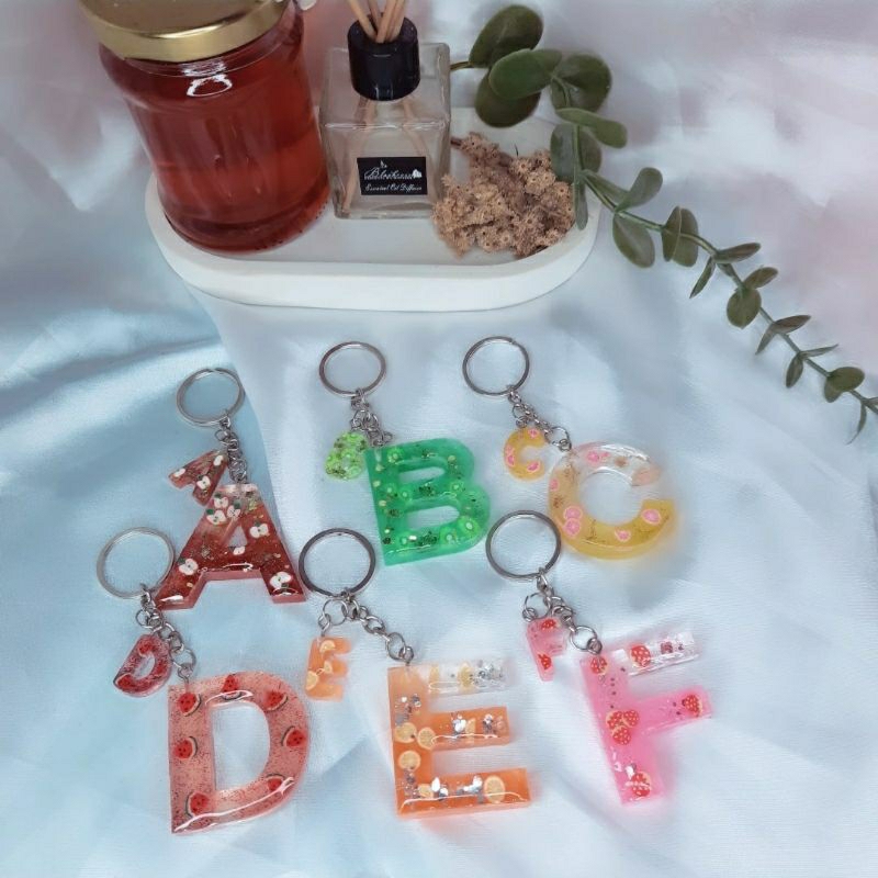 Jual Fruity Series Resin Keychain | Gantungan Kunci Huruf Angka Nama ... Jual Fruity Series Resin Keychain | Gantungan Kunci Huruf Angka Nama ...