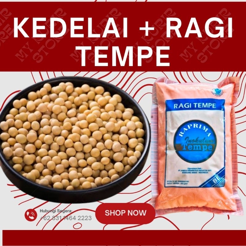 Jual Kedelai + Ragi Tempe (soy bean + ragi tempe) | Shopee Indonesia