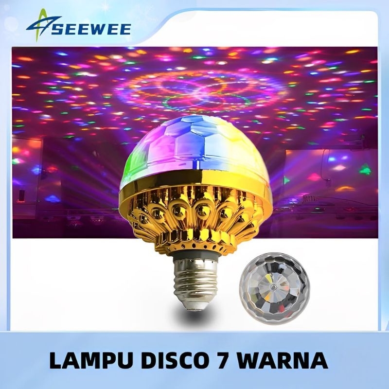 Jual [LGS] Lampu LED RGB 7W Lampu Disko DJ Pesta Auto Suara Diaktifkan ...