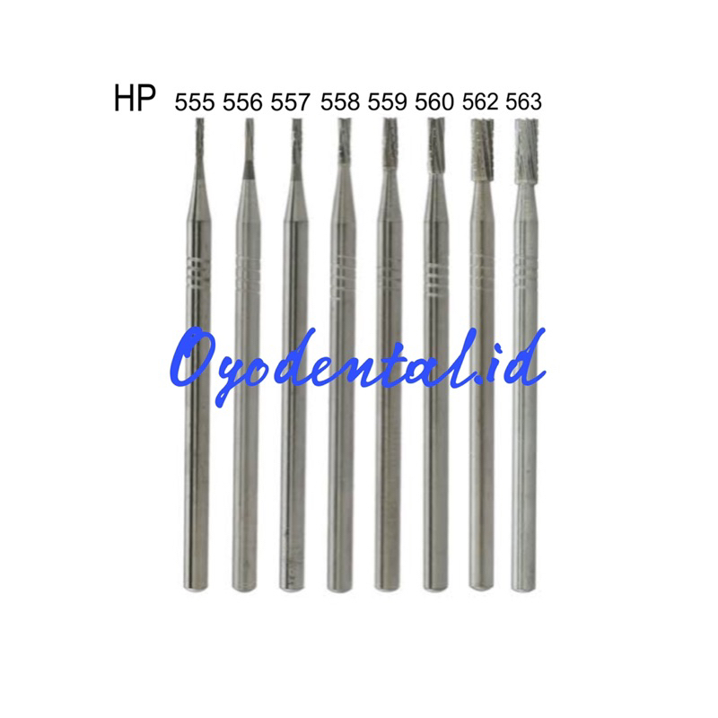 Jual Dental Carbide Bur Tulang Tungsten Fissure Fisur HP 556 557 558 559 560 562 Seperti SS ...