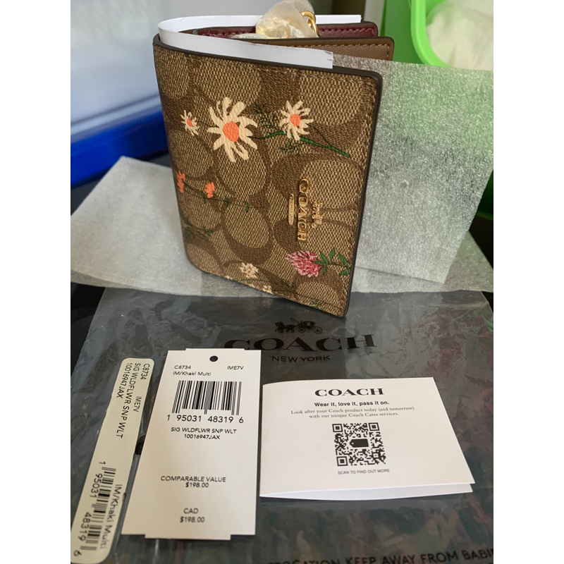 Jual wallet coach flowers original | Shopee Indonesia