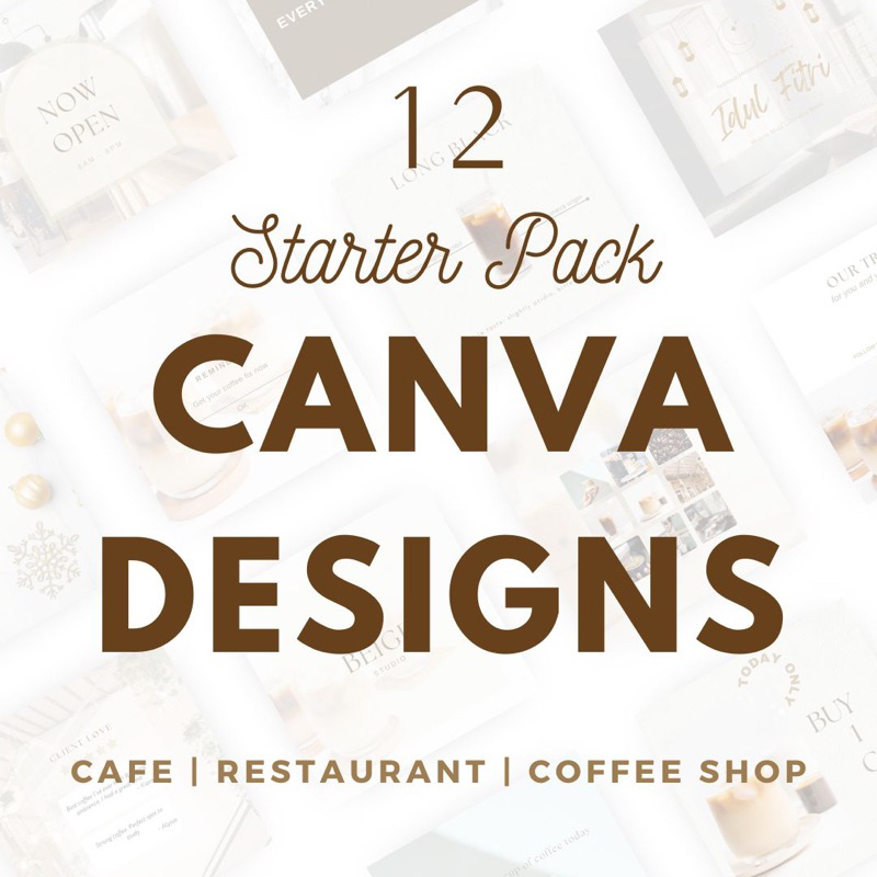 Jual [hirena] Template Canva 12 Design I Cafe, Restaurant, UMKM ...