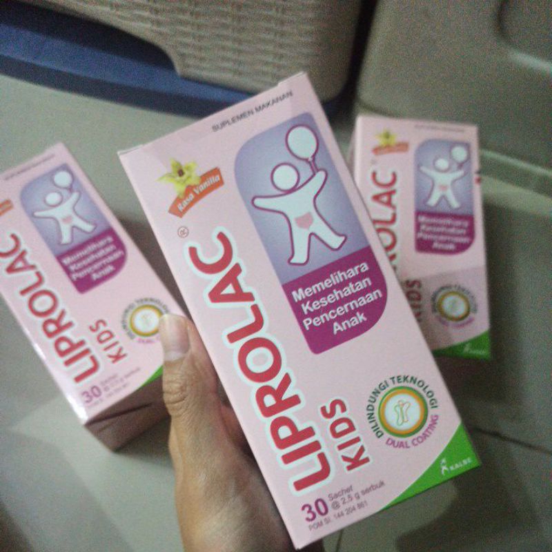 Jual Liprolac Kids Probiotik anak Sachet Serbuk Vanila Box 30 Sachet ...