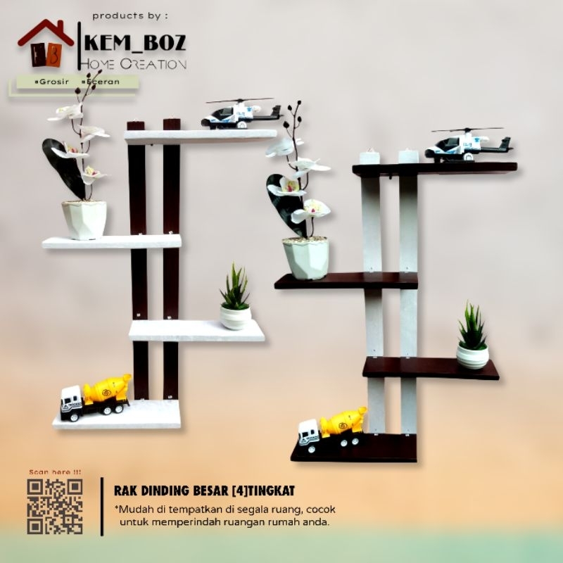 Jual RAK HIAS GANTUNG MINIMALIS / RAK DINDING 4 TINGKAT / RAK DINDING ...