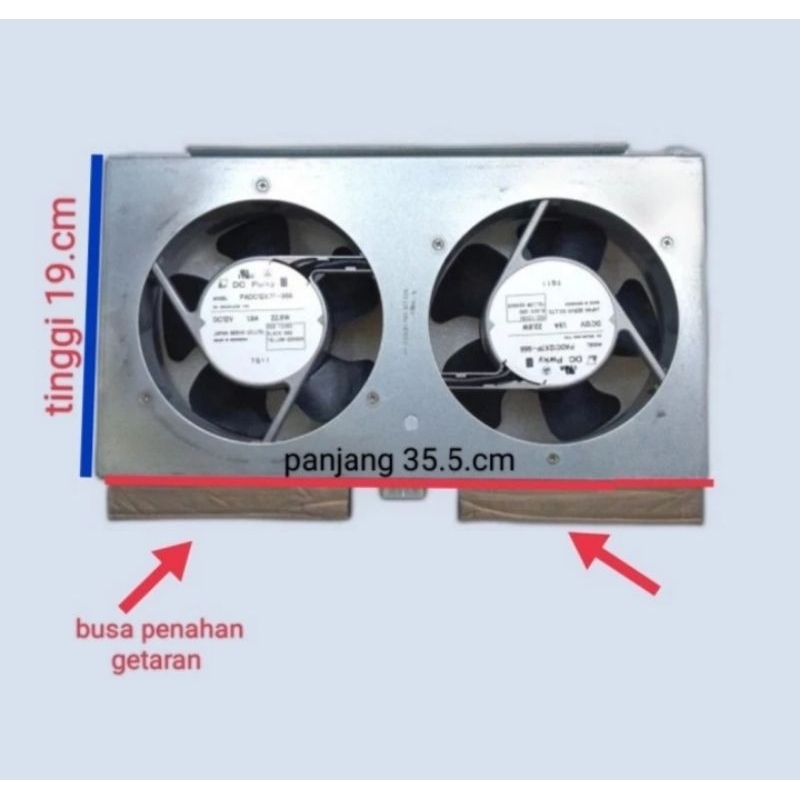 Jual FAN DC 12 V 17x17 cm BULAT PARKY DOUBLE EXOS NONSTOP 24 JAM ...