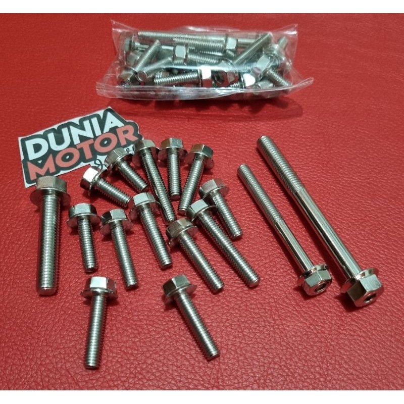 Jual Baut cvt nouvo stainless 2 kunci thailand baut bak cvt full baut ...