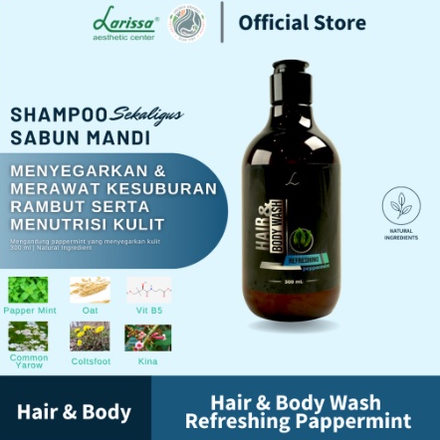 Jual Larissa Hair & Body Wash Refreshing Peppermint L Series For Men ...