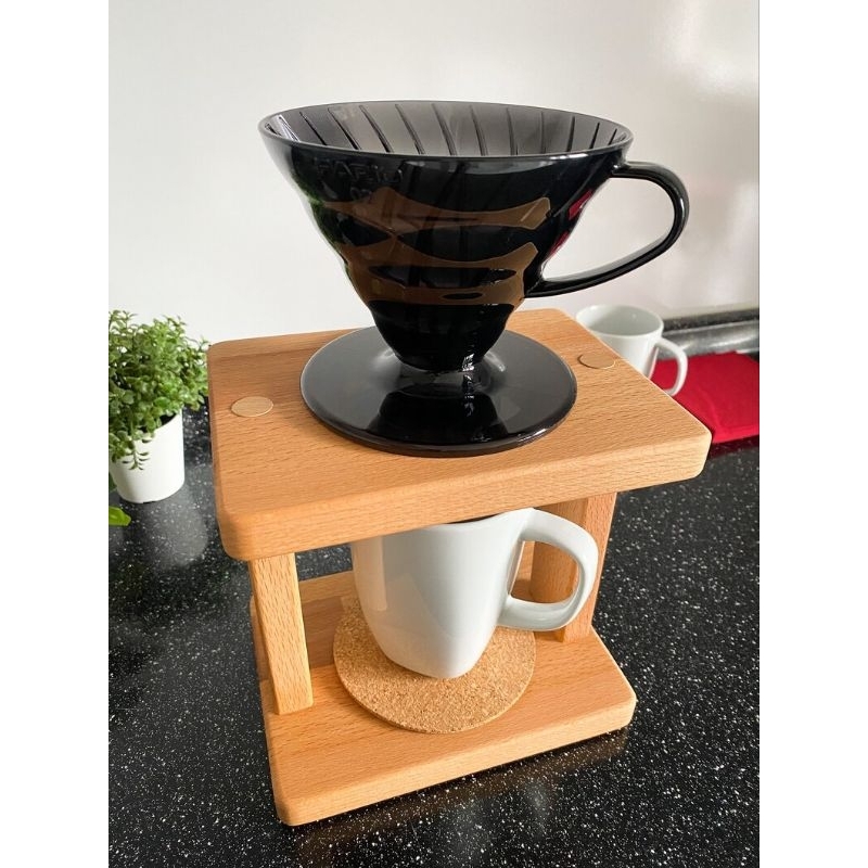 Jual STAND DRIPPER KAYU SET V60 FLAT BOTTOM WOOD COFFEE DIY ALAT KOPI ...