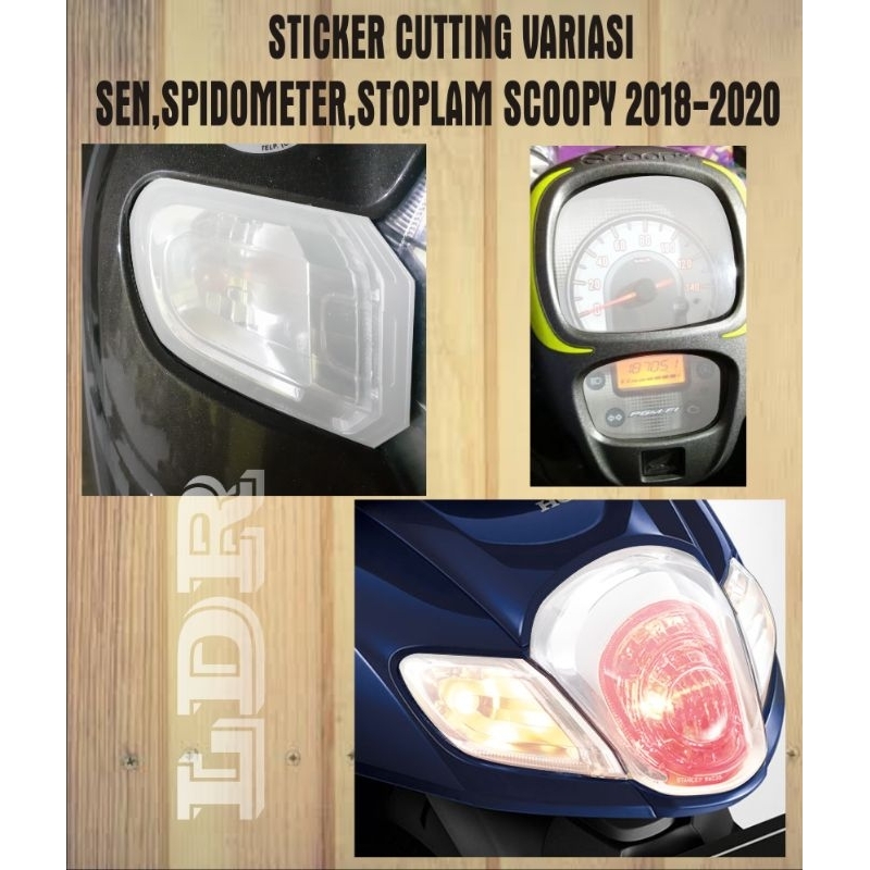 Jual stiker variasi spidometer,sen dan lampu belakang motor scoopy 2018 ...