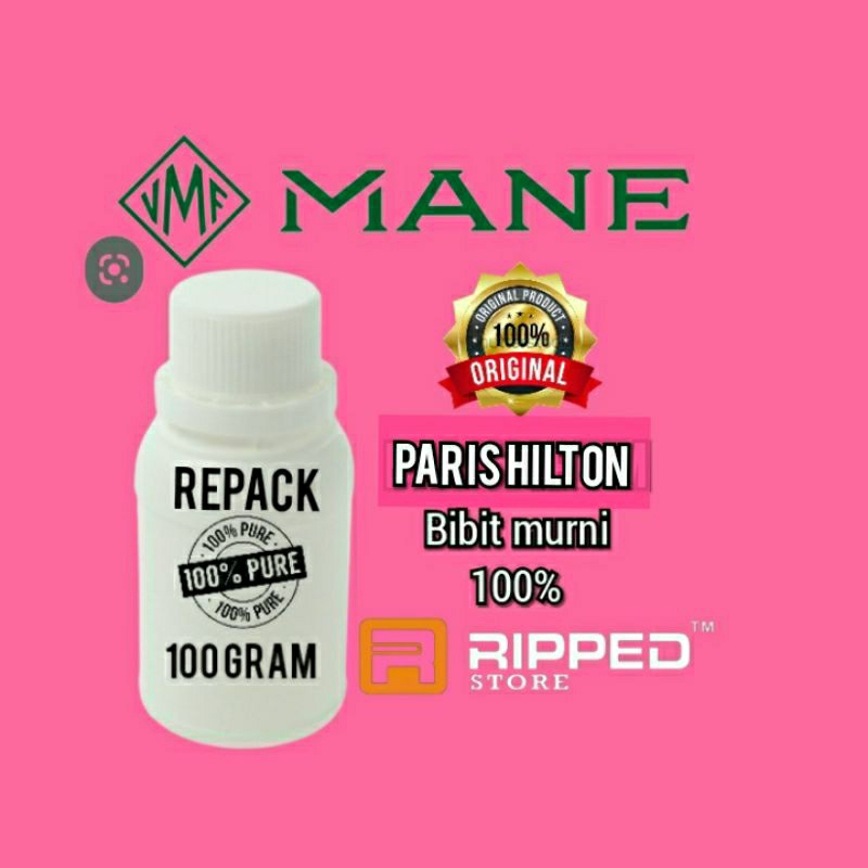 Jual (100 ML) BIBIT PARFUM MURNI PARIS HILTON BY MANE ORIGINAL | Shopee ...