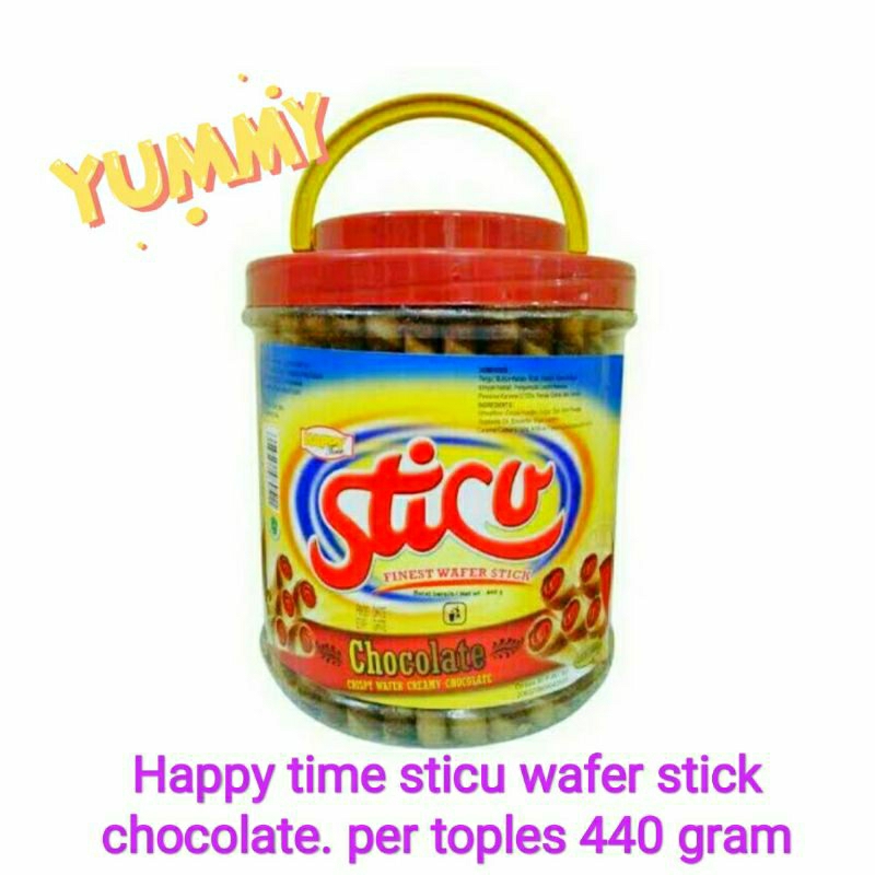 Jual happy time sticu wafer stick chocolate | astor per toples | Shopee ...