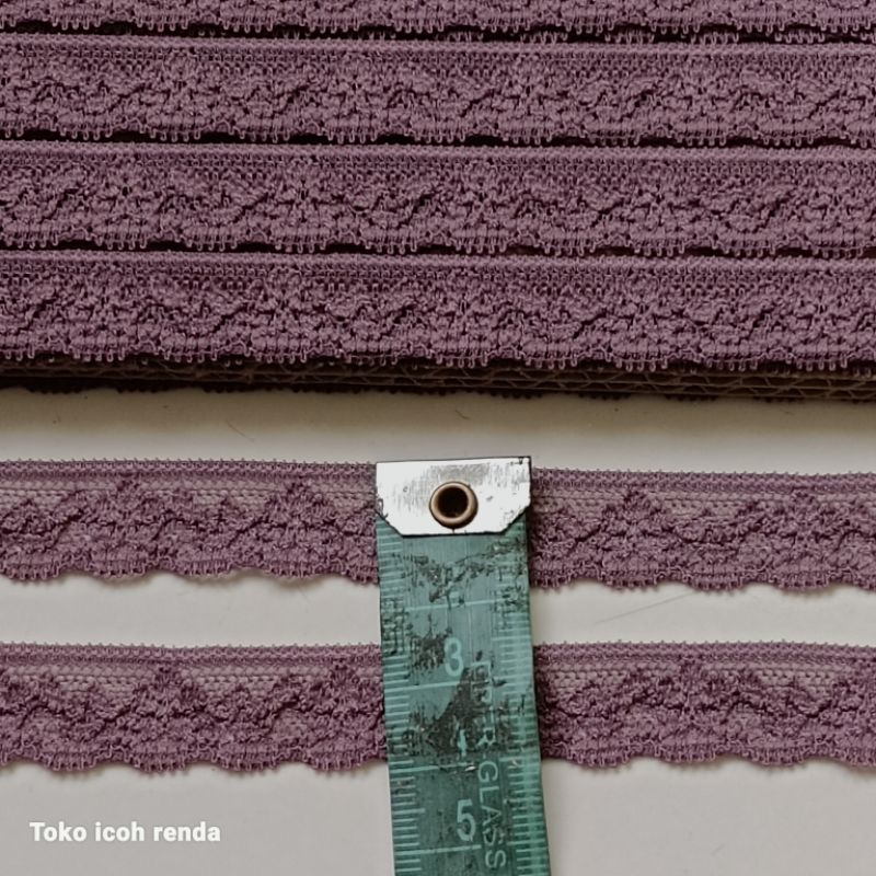 Jual Renda Stretch 1-1.5cm varian warna motif cantik (Per50cm) | Shopee ...