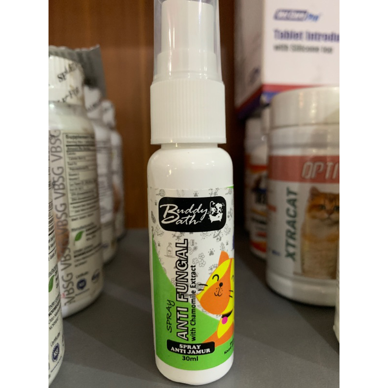Jual Buddy Bath spray 30ml Anti Fungal Spray Anti Jamur Scabies Demodex ...