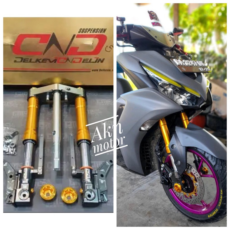 Jual up side down delkevic aerox old aerox new usd full set aerox nvx ...