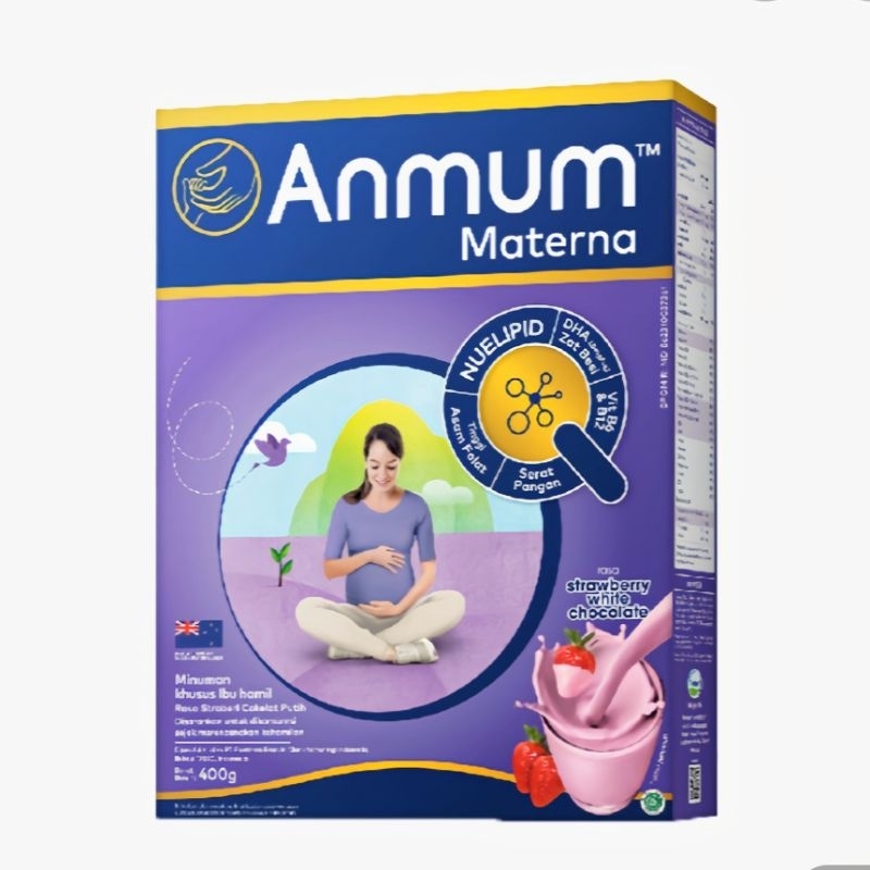 Jual ANMUM MATERNA SUSU IBU HAMIL COKLAT & STRAWBERRY 400G | Shopee ...