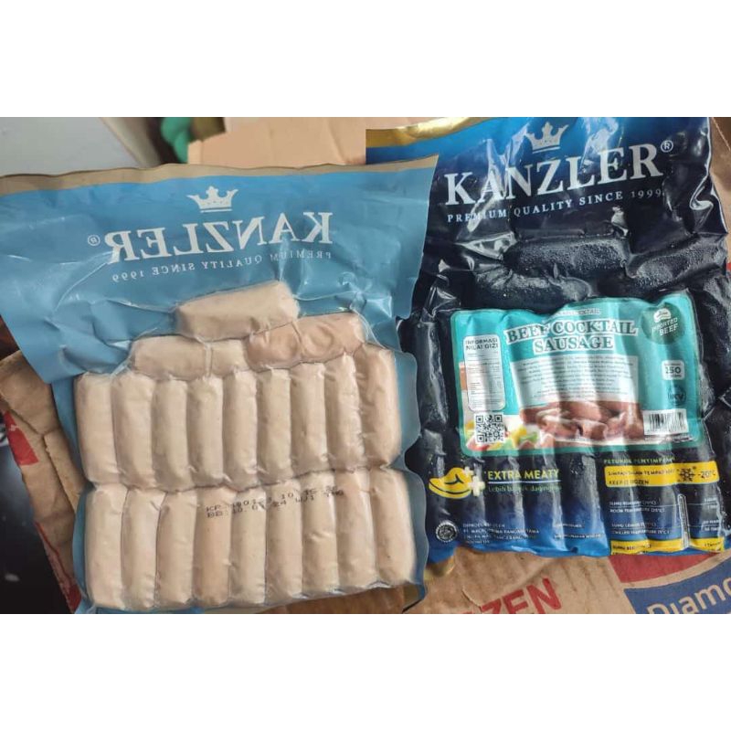 Jual Sosis Kanzler Beef Cocktail Sosis Sausage Sapi Mini Premium 250gr ...