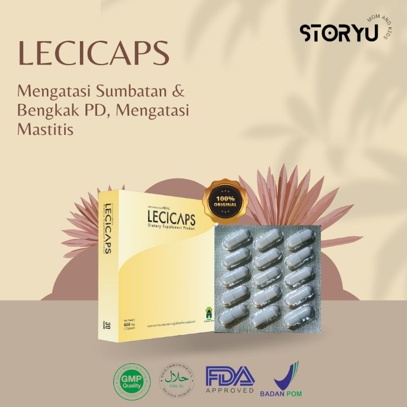 Jual LECICAPS / 1 KAPSUL. Untuk pelancar ASI (Mastitis) | Shopee Indonesia