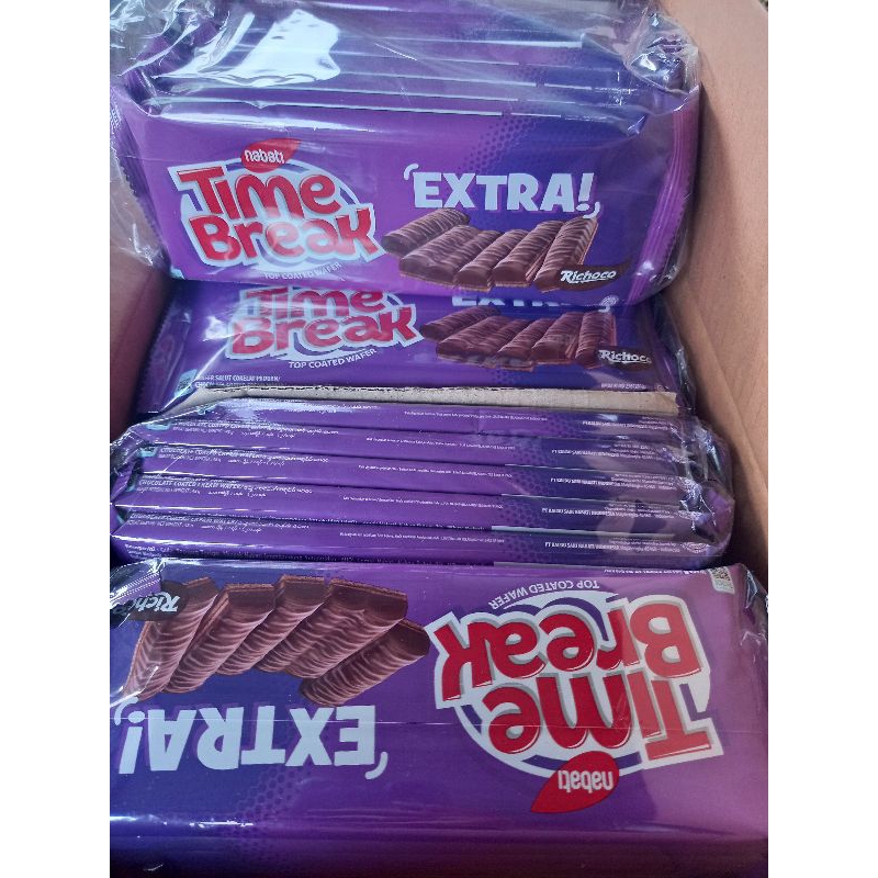 Jual nabati timebreak extra richoco rasa cokelat ( 1pack isi 10pcs ...