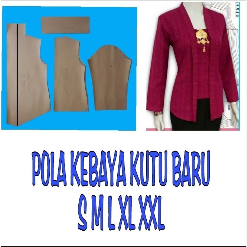 Jual pola kebaya kutu baru isi 5 ukuran S M L.XL.XXL | Shopee Indonesia