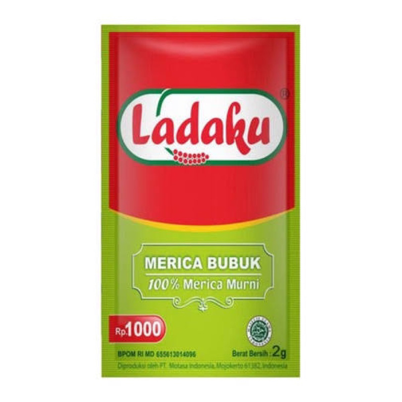 Jual Ladaku Merica Bubuk Sachet 2gr ( isi 12 sachet ) | Shopee Indonesia