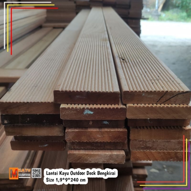 Jual PAPAN KAYU DECKING BENGKIRAI OUTDOOR LANTAI ROOF TOP BALKON ...