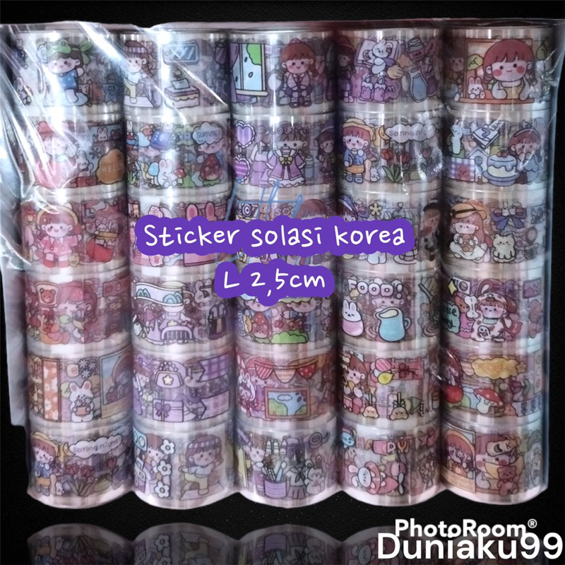 Jual sticker rolling momo / sticker roll korea / stiker tempel anak ...