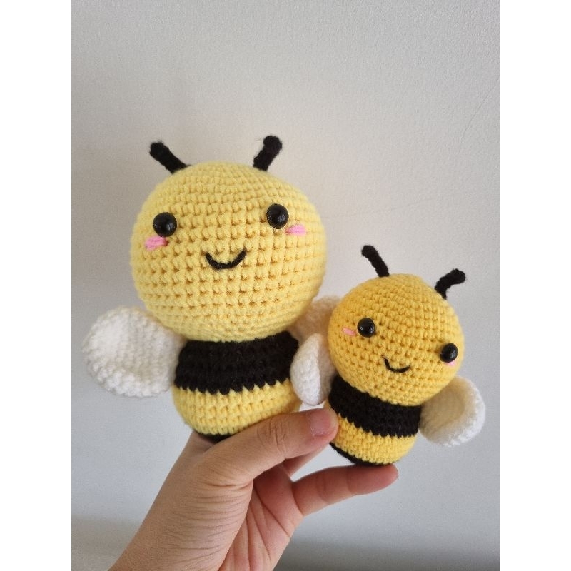 Jual Amigurumi Bee Crochet Doll full body / boneka rajut lebah /boneka ...