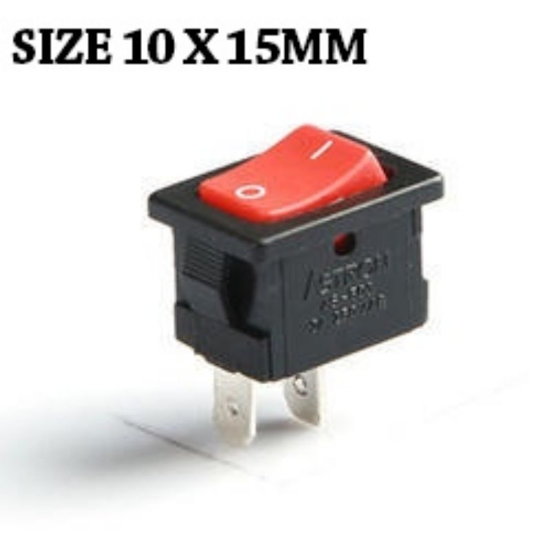 Jual Saklar Rocker 10x15mm Switch Mini ON - OFF 2 Pin / Switch Mini 2 ...
