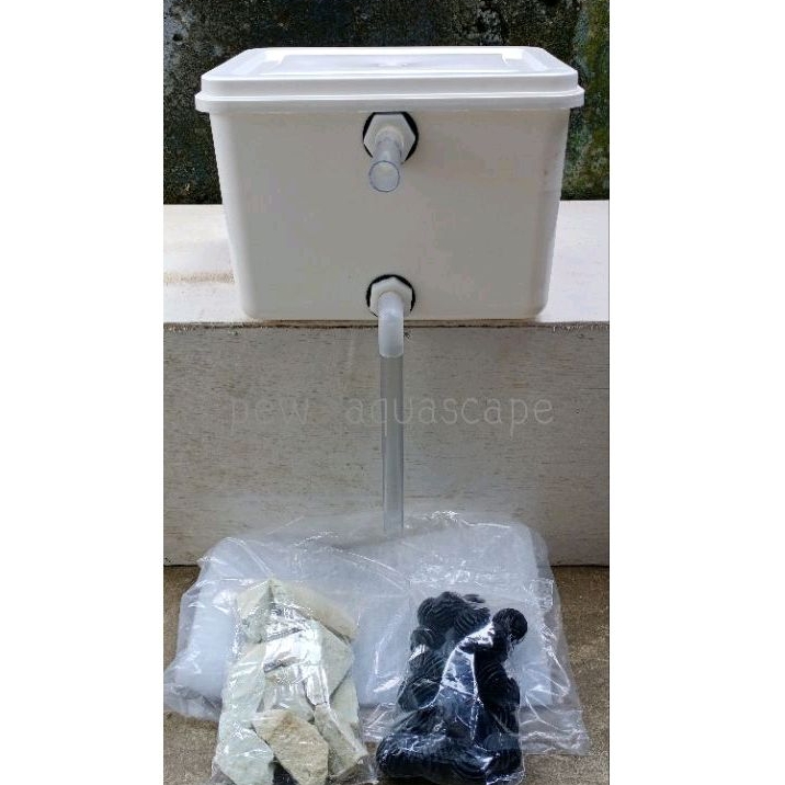 Jual ember filter kolam ikan aquarium lengkap media filter kolam koi ...