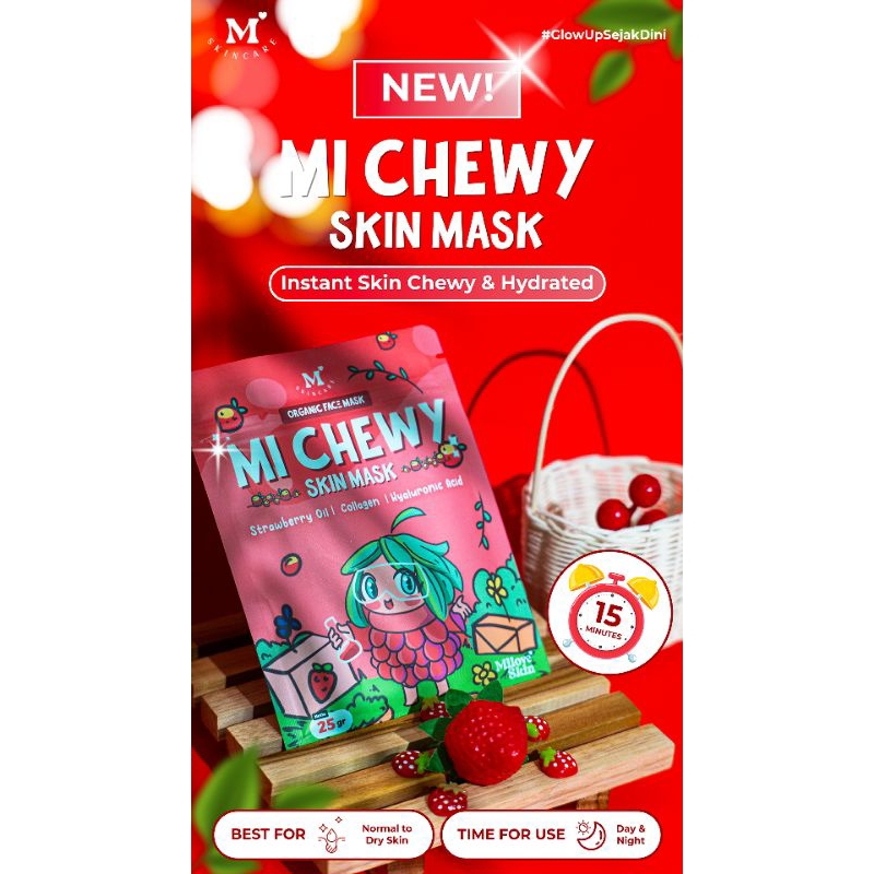 Jual MILOVE SKIN (MI CHEWY SKIN MASK) | Shopee Indonesia
