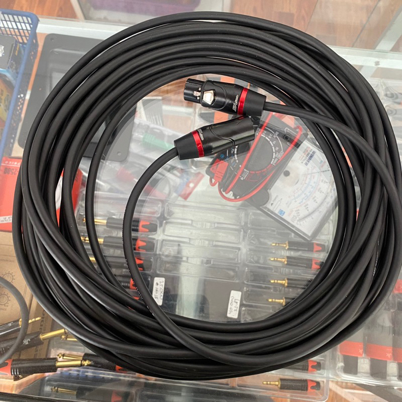Jual PREMIUM KABEL/JACK MIC SPL AUDIO XLR MALE TO FEMALE PANJANG 10 ...