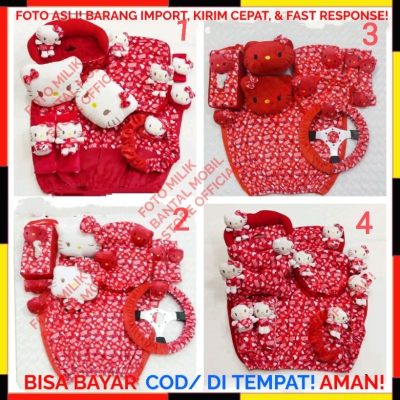 Jual SET CAR SARUNG COVER BANTAL HEADREST SANDARAN KEPALA LEHER JOK ...