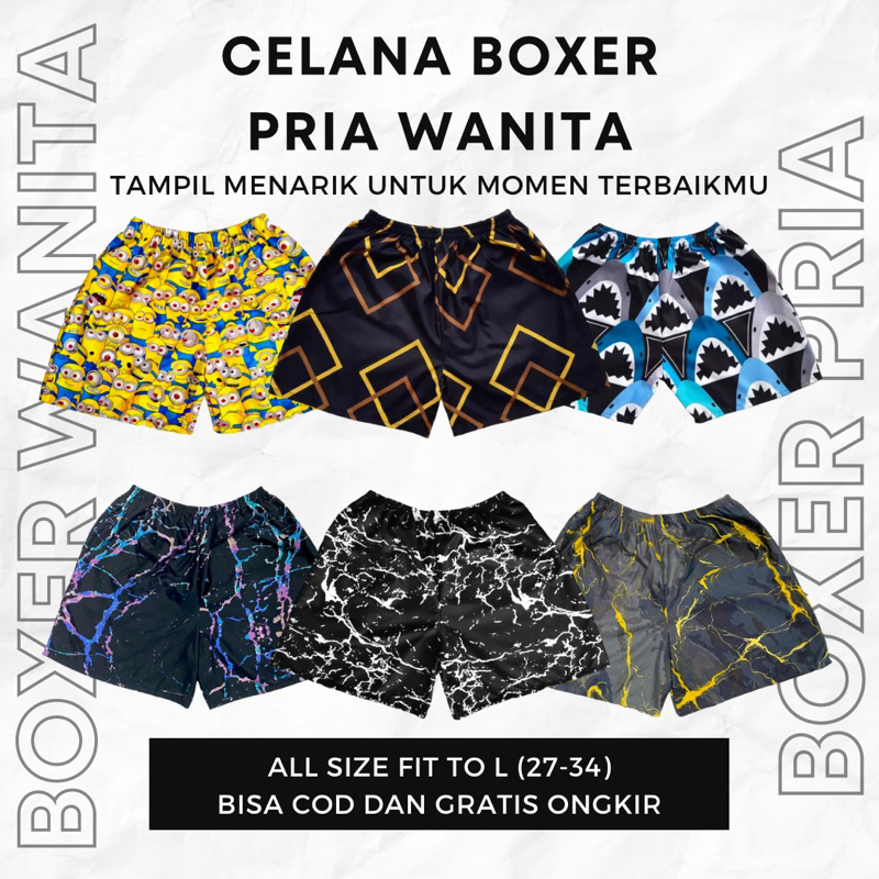 Jual JEFFORD Bisa COD Boxer Santai | Boxer Best Seller 09 | Boxer Distro | Boxer Pantai | Celana ...