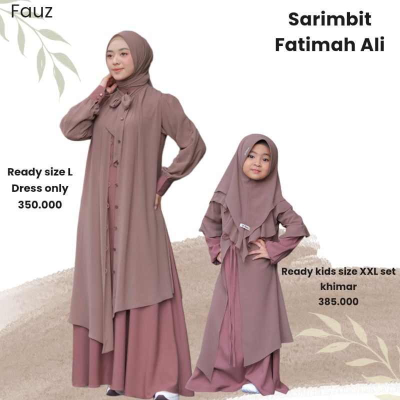 Jual Sarimbit Fatimah Ali Family Series By Fauz hijab warna Shell ...