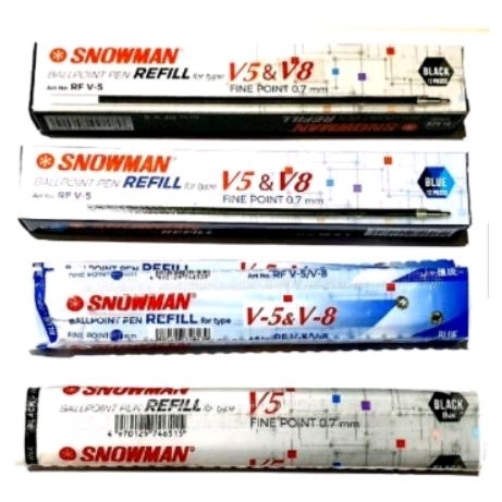 Jual Refill pulpen snowman V5 & V8 (12pcs) | Shopee Indonesia
