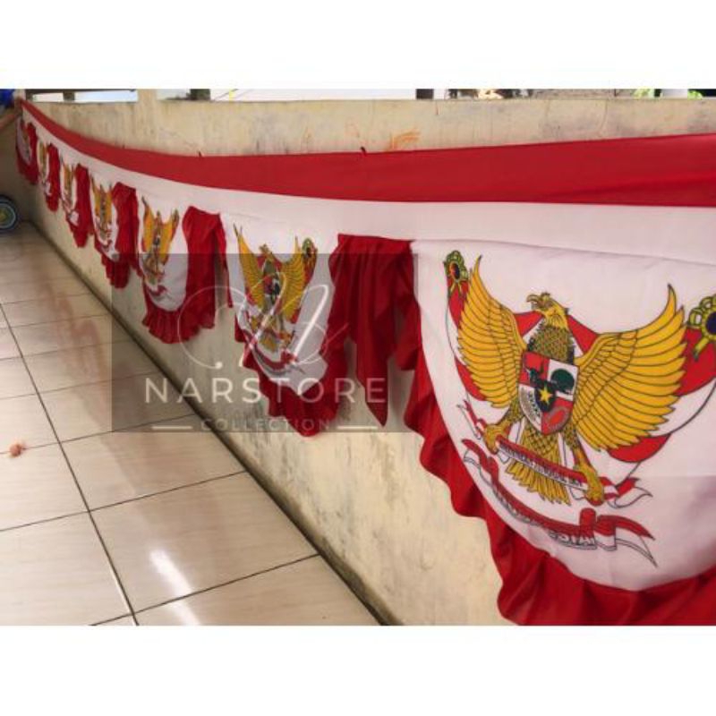Jual bendera background Garuda merah putih/panjang | Shopee Indonesia